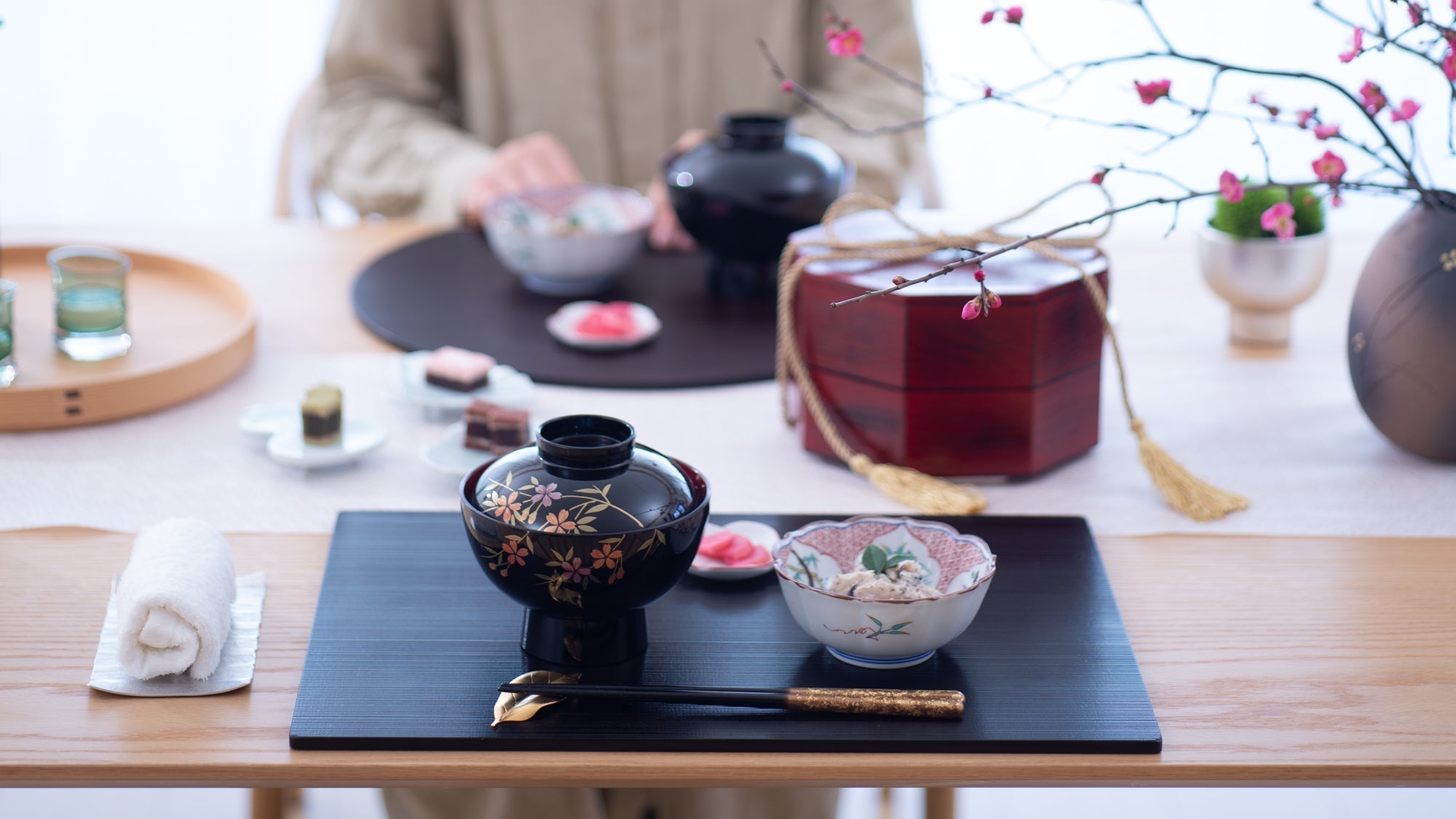 A Japanese Style Lunch in an Auspicious Spring Motif