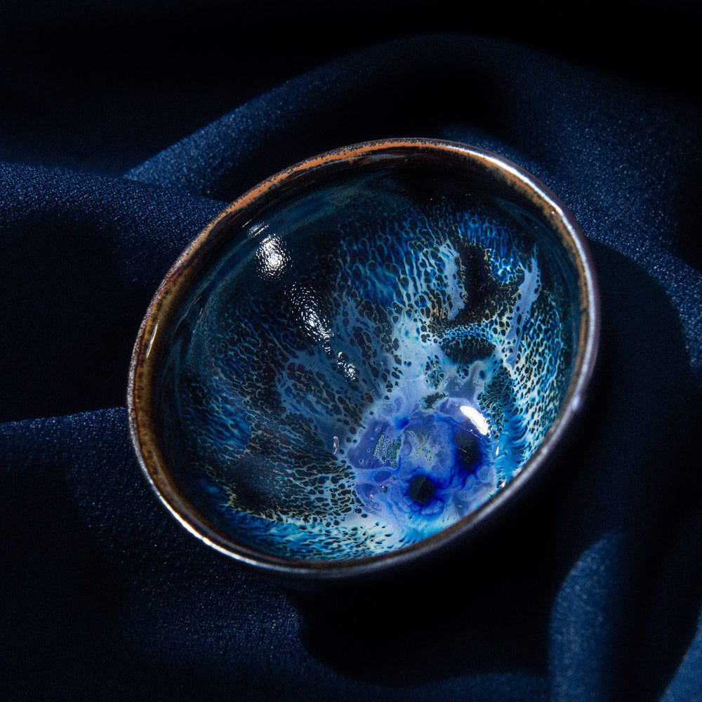 Hekigyoku Tenmoku Tall Sake Cup