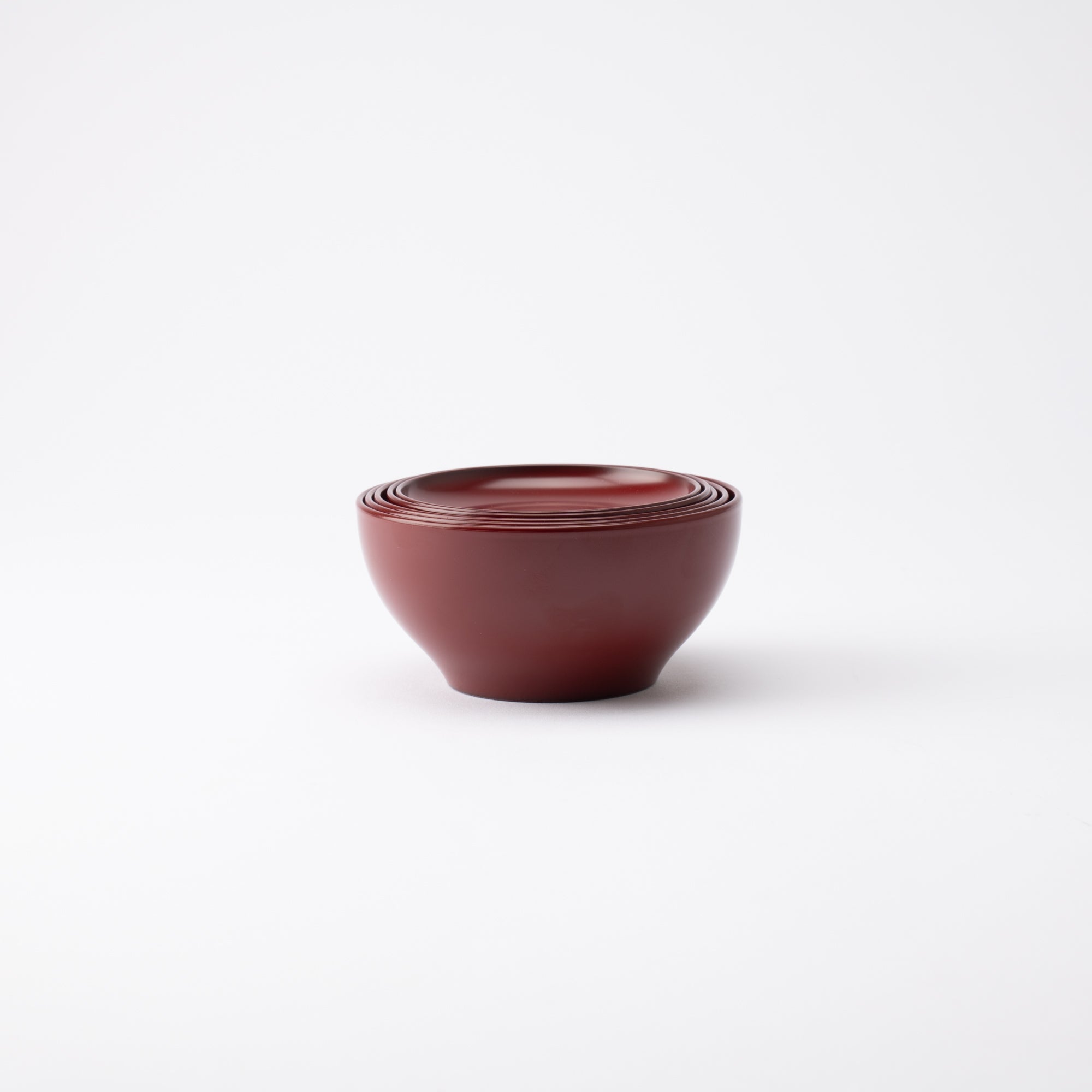 Red Lacquered Oryoki Bowl Set
