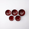 Red Lacquered Oryoki Bowl Set
