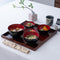 Black and Red Oryoki Bowl Set