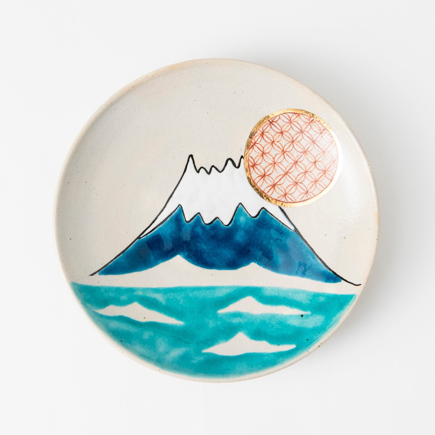 Fuji Komon Round Dinner Plate