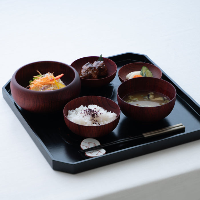 Red Oryoki Bowl Set