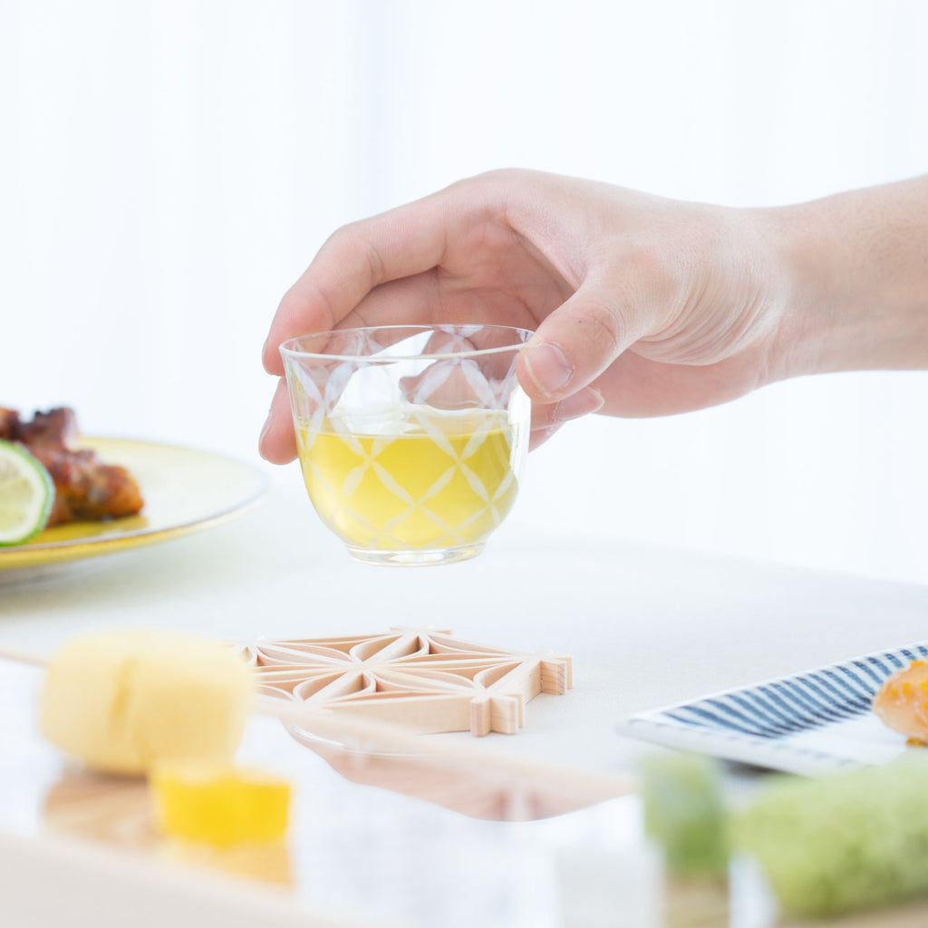 Hirota Taisho Roman Edo Glass Japanese Teacup Set | MUSUBI KILN ...