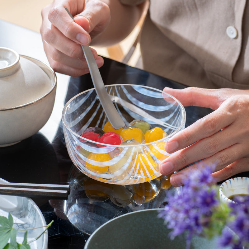 Hirota Taisho Roman Makiage Edo Glass Bowl | MUSUBI KILN | Handmade ...