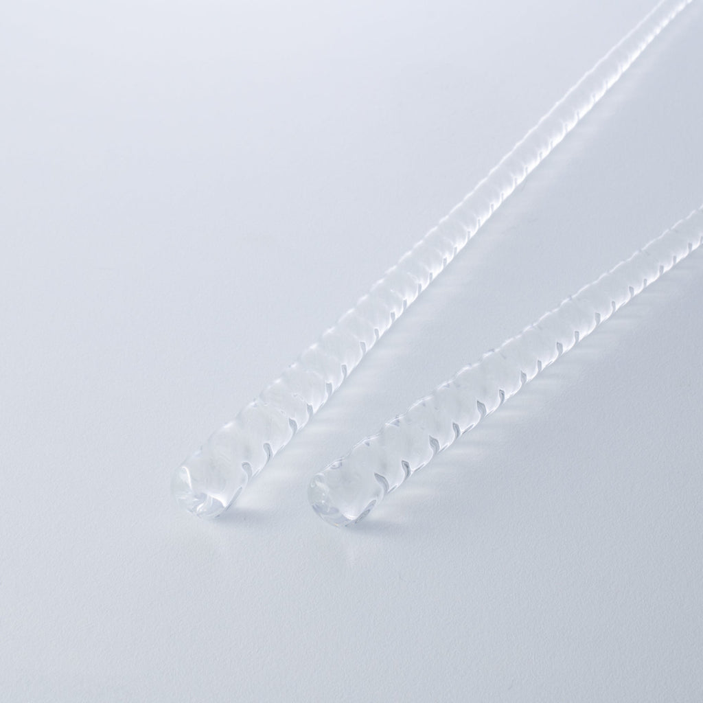 Hirota Transparent Edo Glass Serving Chopsticks 25 cm (9.8 in) | MUSUBI ...