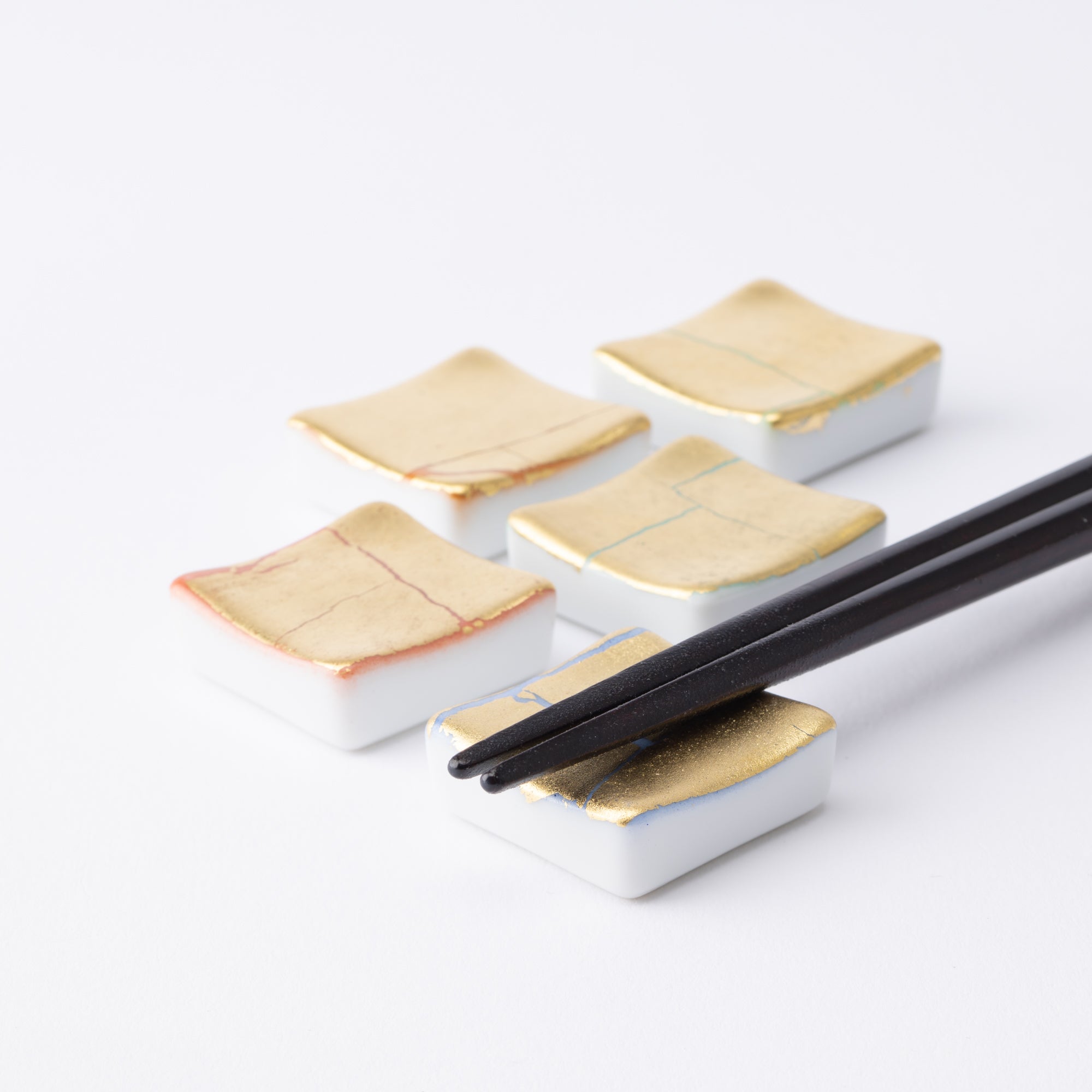 Kinsai Gold Chopstick Rest Set