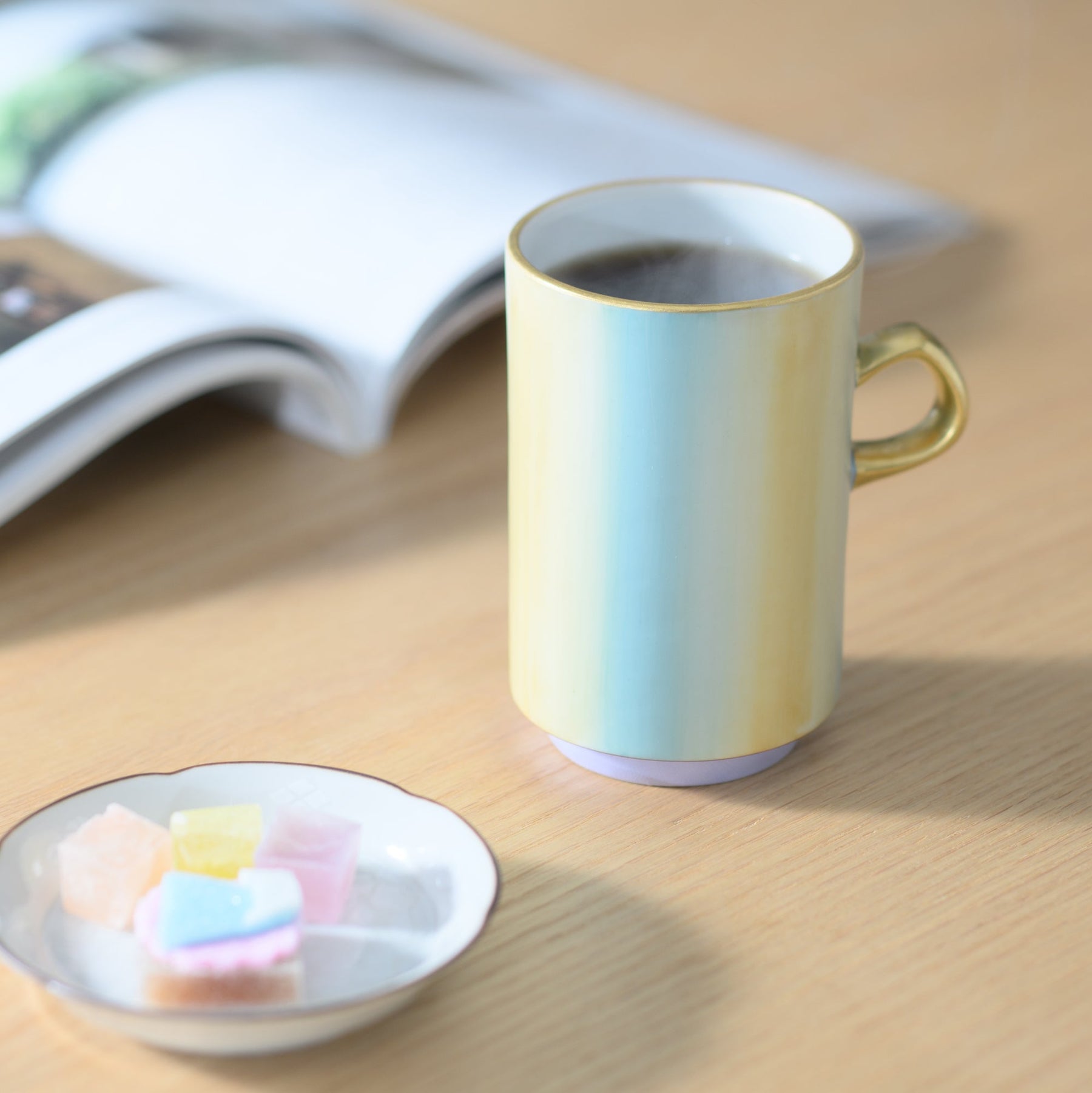 Ukiyo Blue and Yellow Mug
