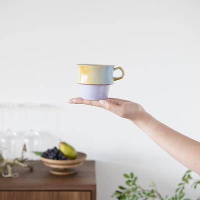Ukiyo Blue and Yellow Tall Mug