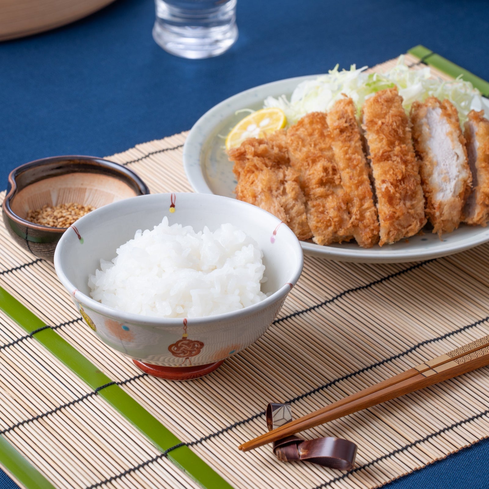 Red Mizuhiki Japanese Rice Bowl