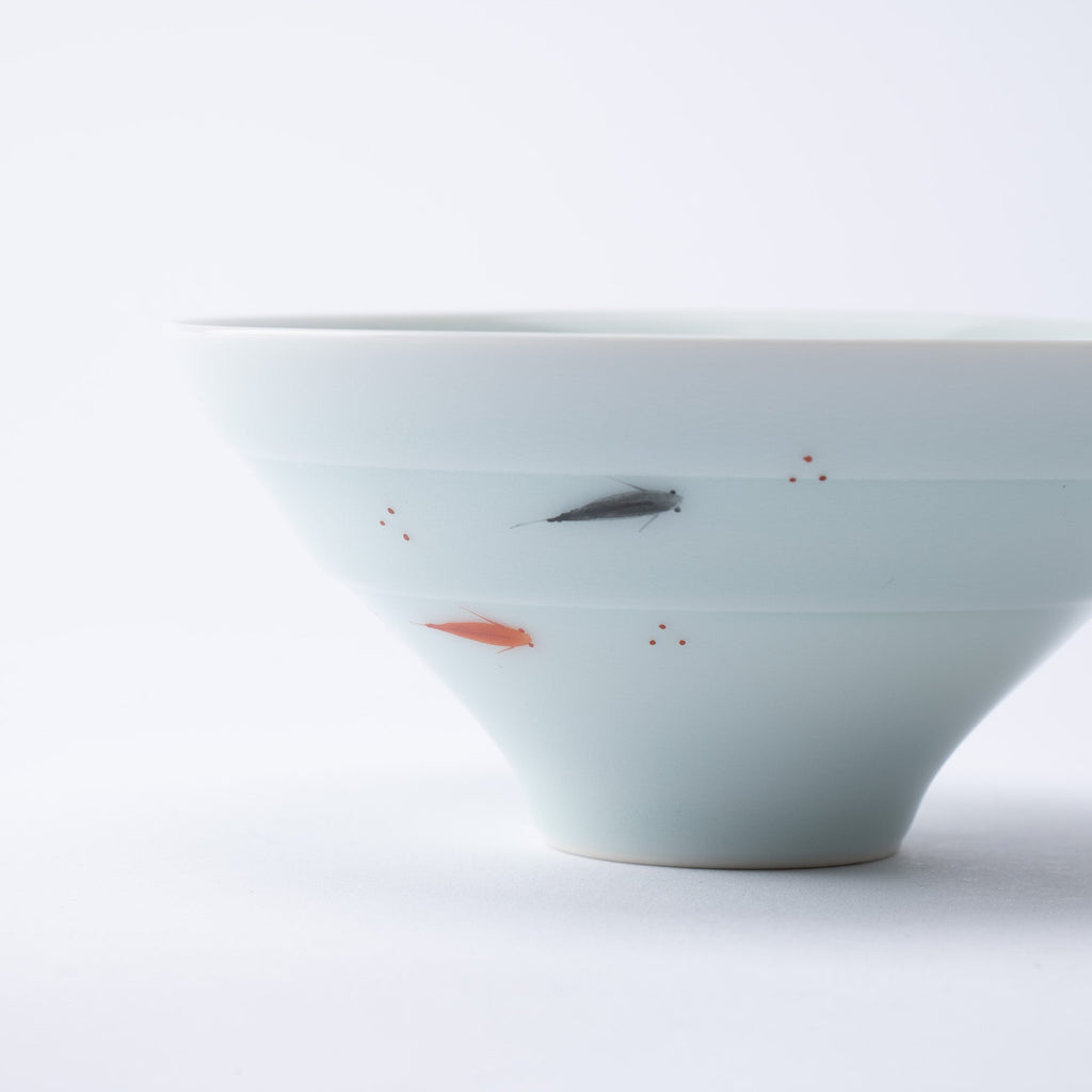 Kosen Kiln Medaka Rice Fish Imari Nabeshima Ware Japanese Rice Bowl ...