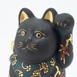 Nakada Kingyoku Morikin Aochibu Plum Blossom Pattern Lucky Cat | MUSUBI ...