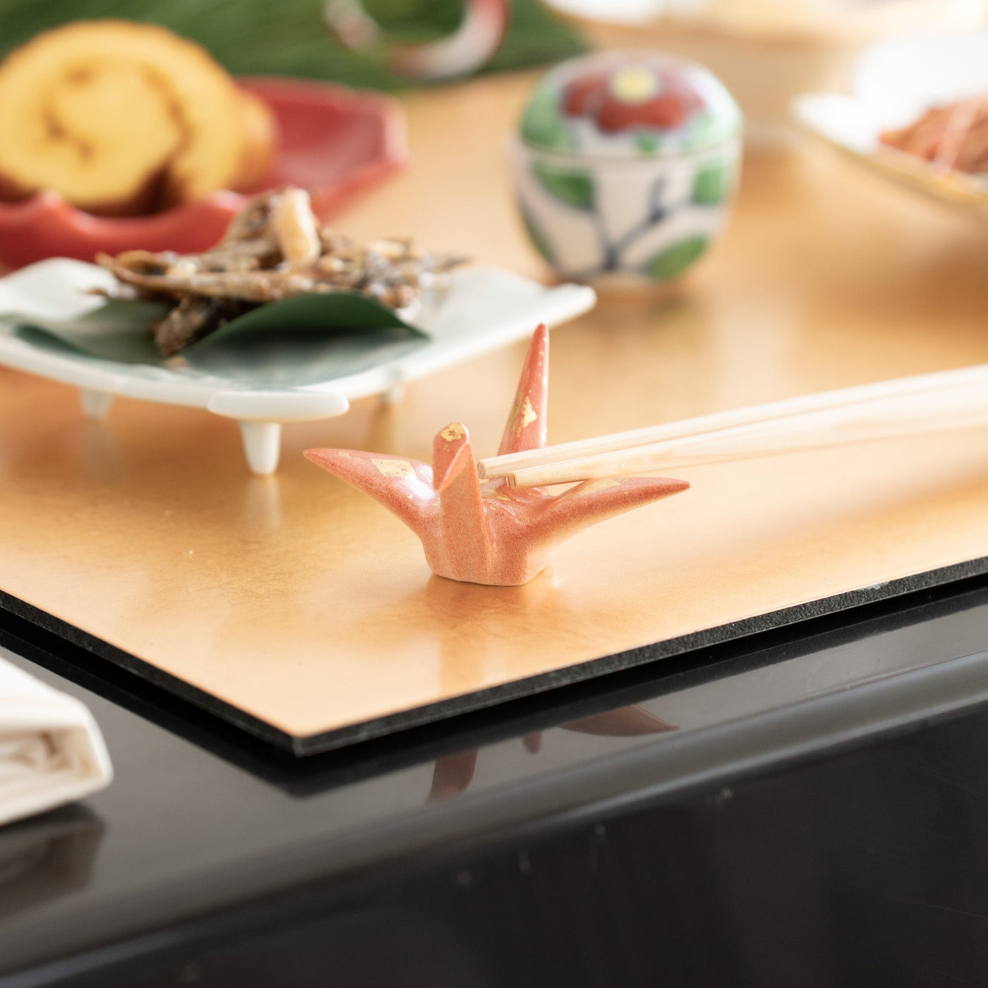 Origami Crane Chopstick Rest Set