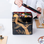Pine Bamboo and Plum Three Tiers Jubako Bento Box