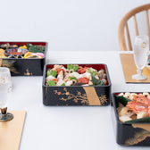 Pine Bamboo and Plum Three Tiers Jubako Bento Box