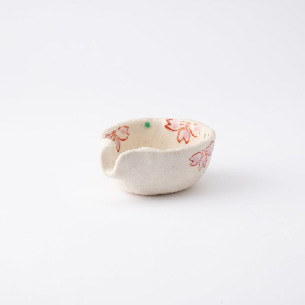 Sakura Seto Ware Sauce Container | MUSUBI KILN | Handmade Japanese ...