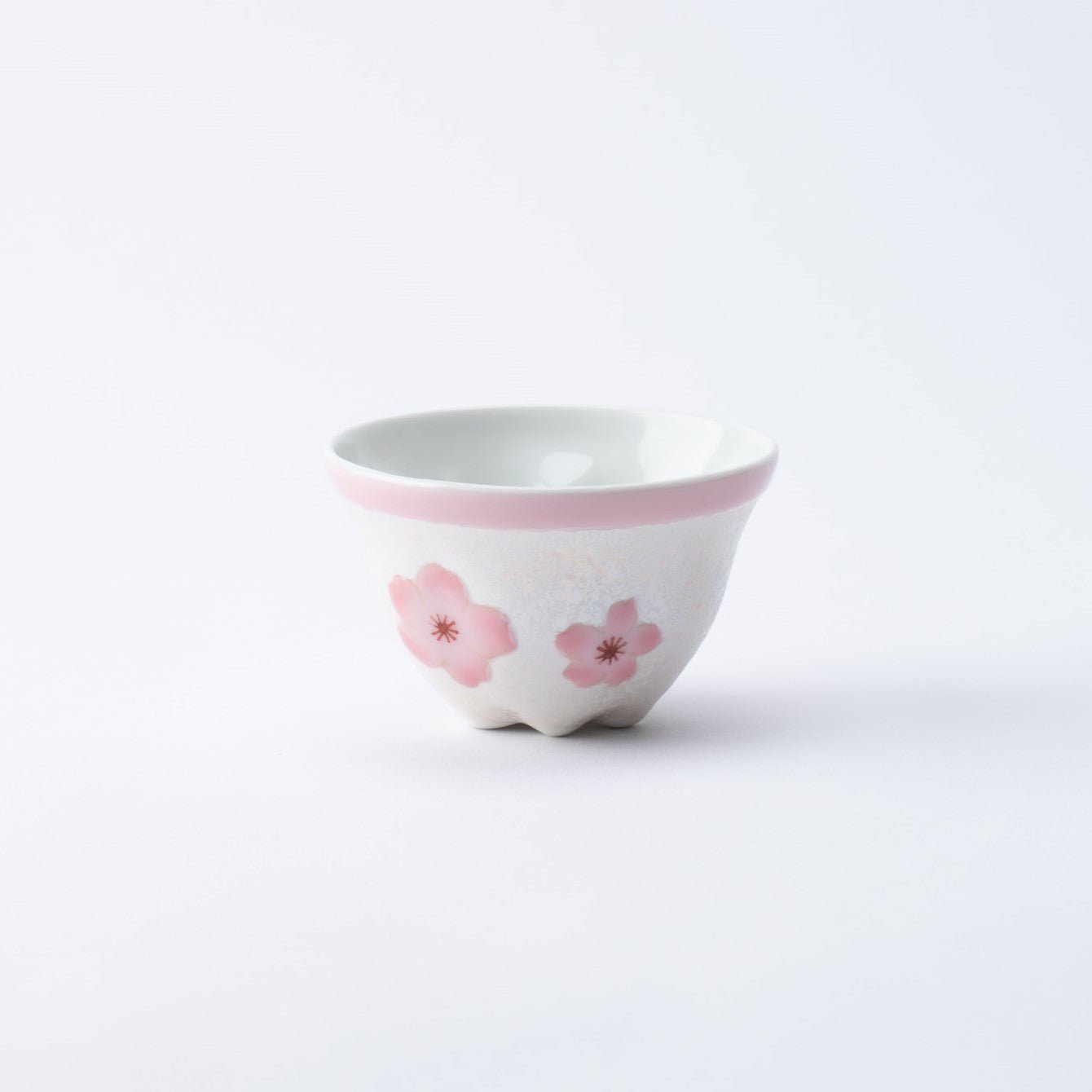 Lustrous Pink Sakura Japanese Teacup