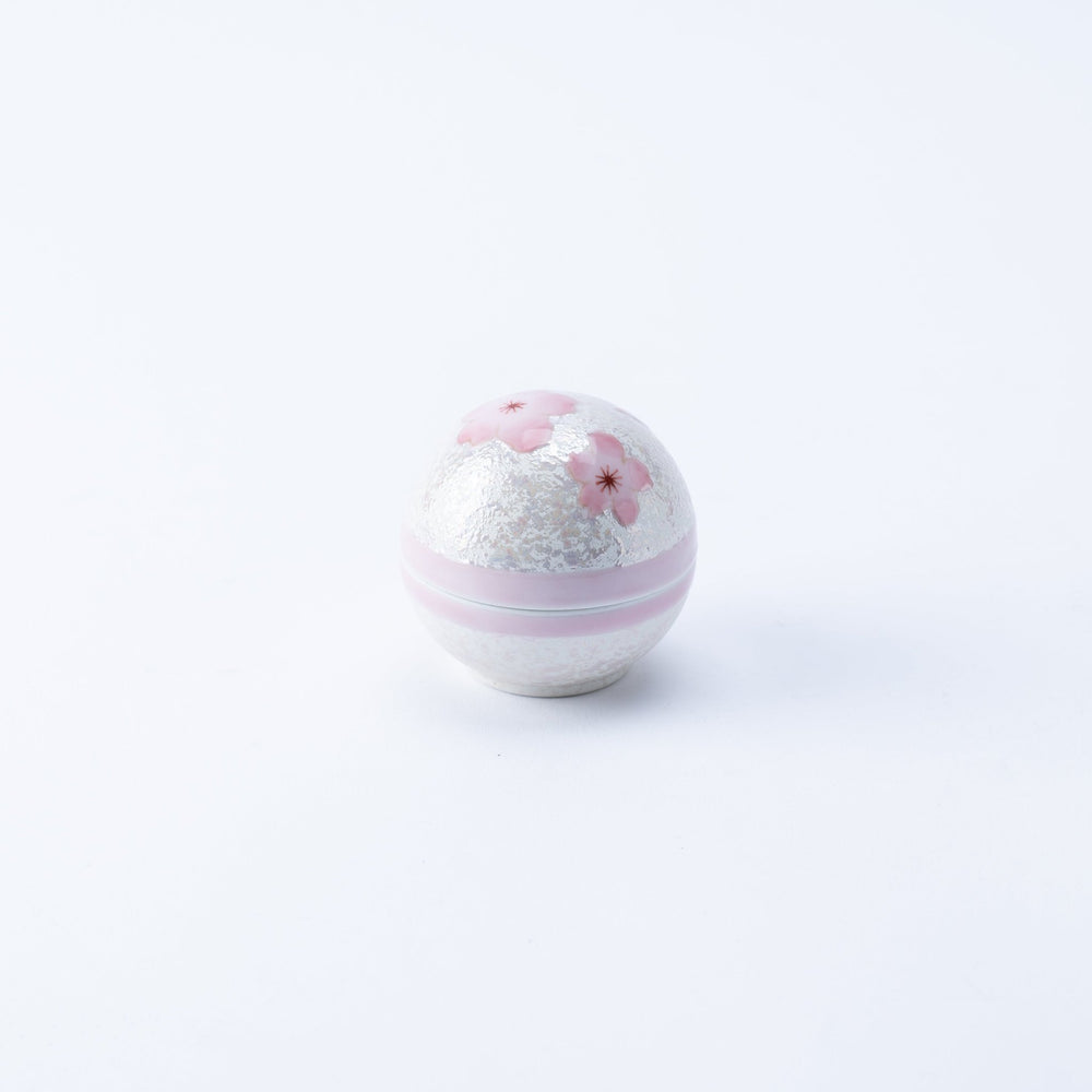 Lustrous Pink Sakura Small Candy Box with Lid