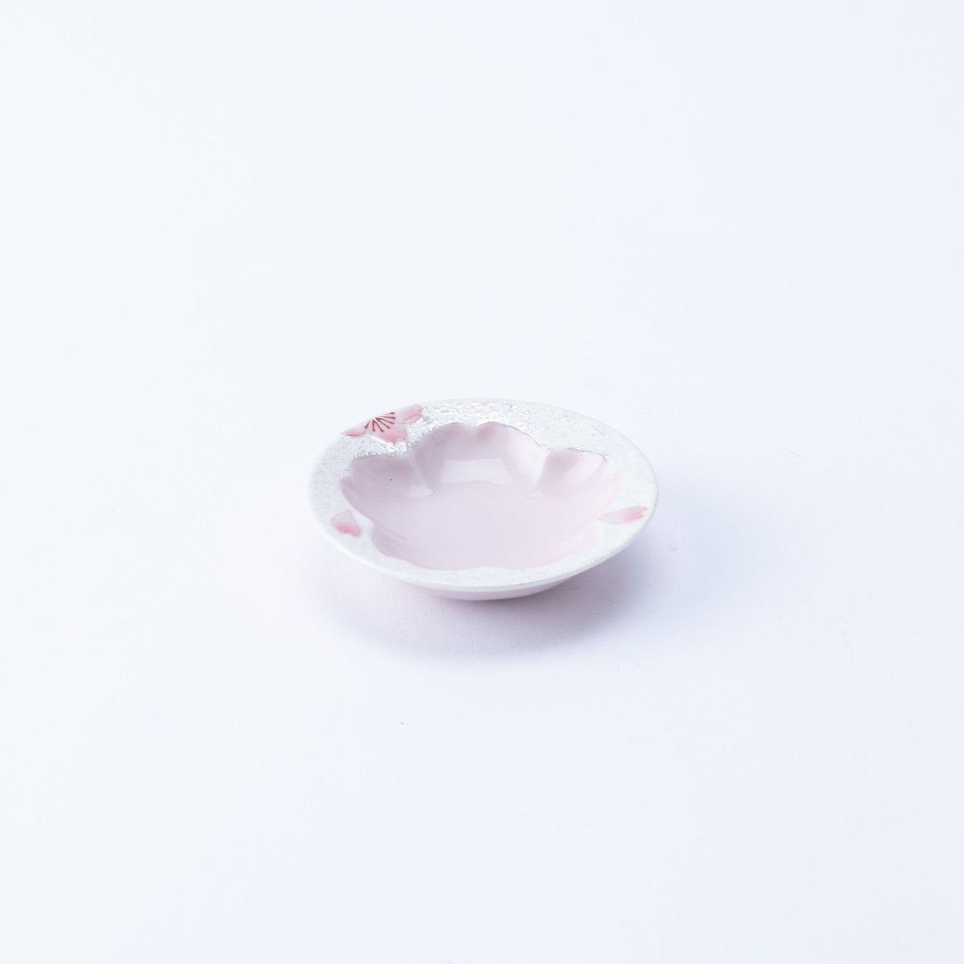 Lustrous Pink Sakura Small Sauce Plate
