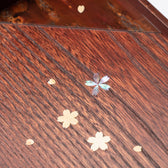 Shell Inlay Sakura Rectangle Serving Tray