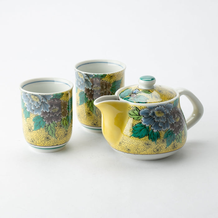 Yoshidaya Peony Japanese Tea Set
