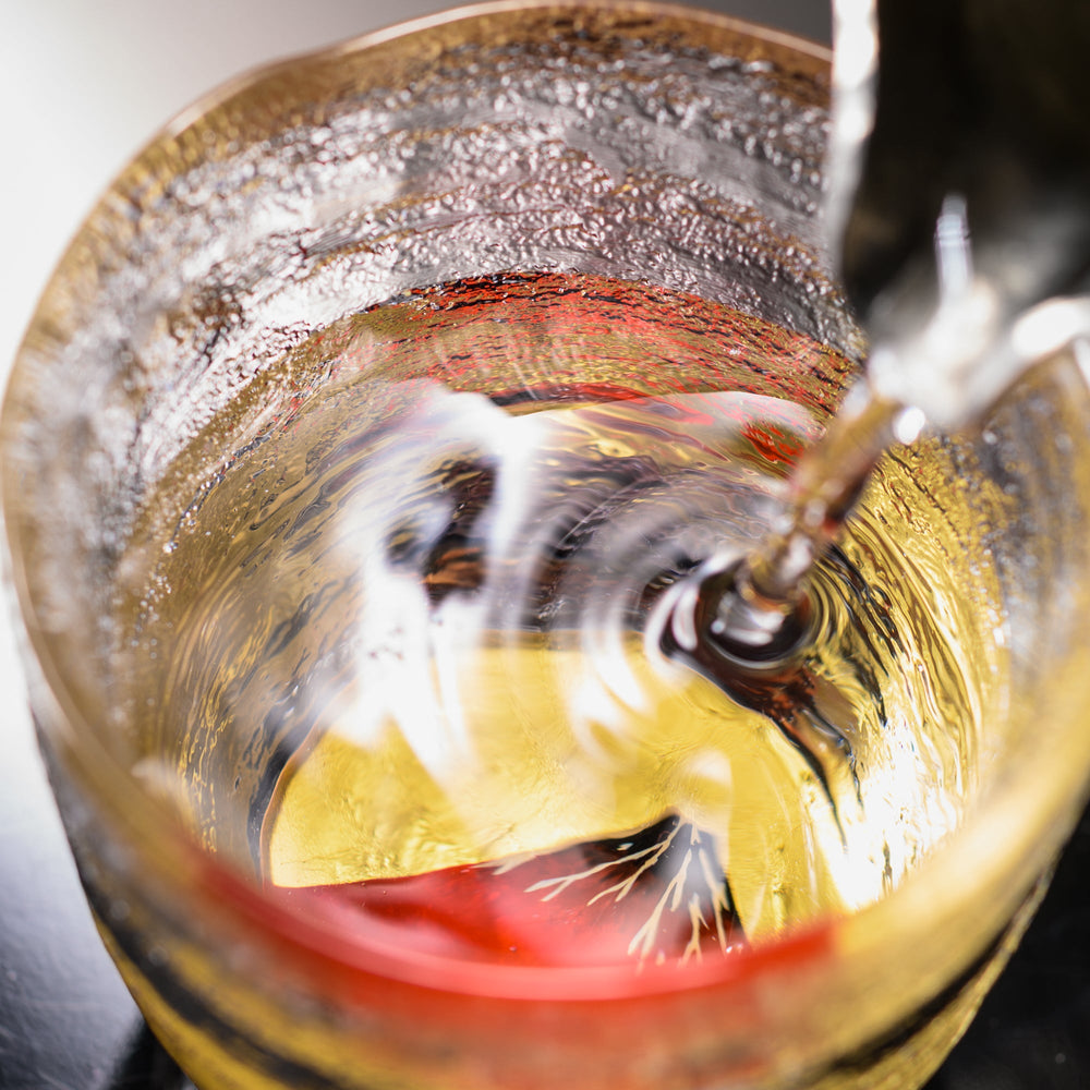 Hokusai Red Fuji Maki-e Sake Cup